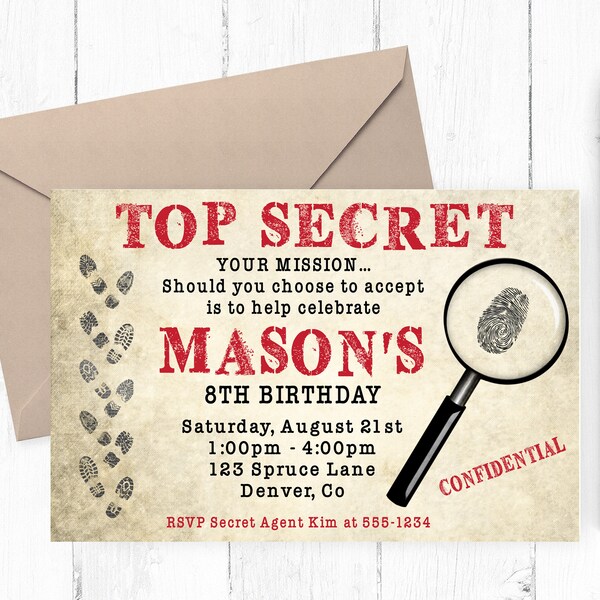 Detective Party - Etsy