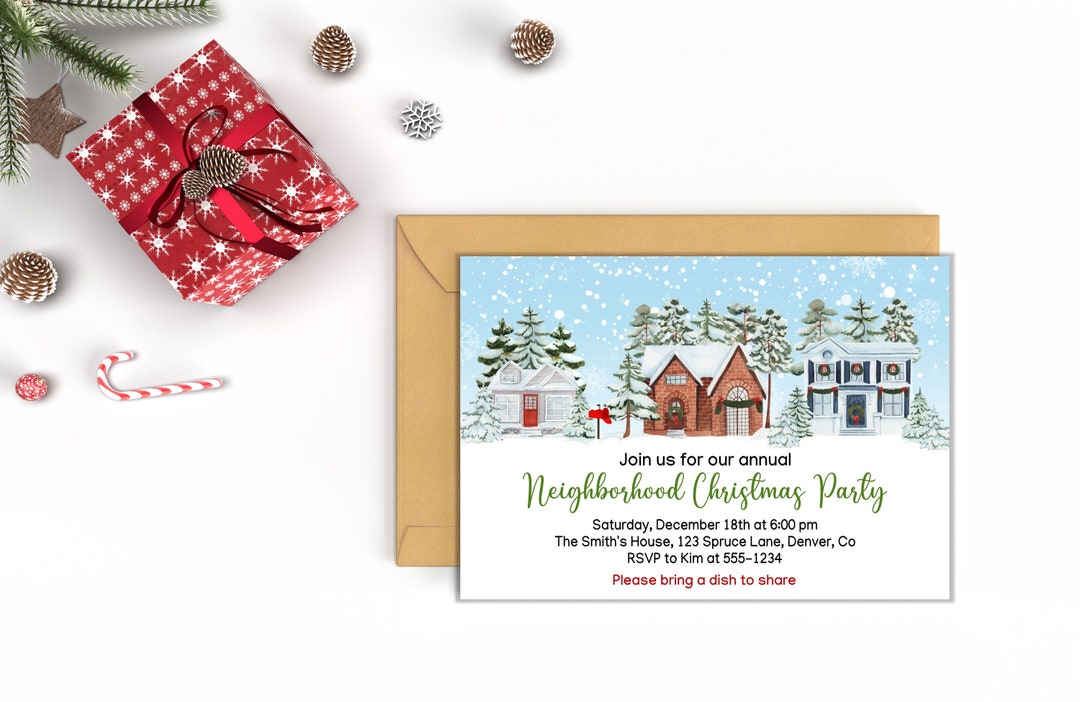 Neighborhood Party Invitations, Neighborhood Party Invites ...