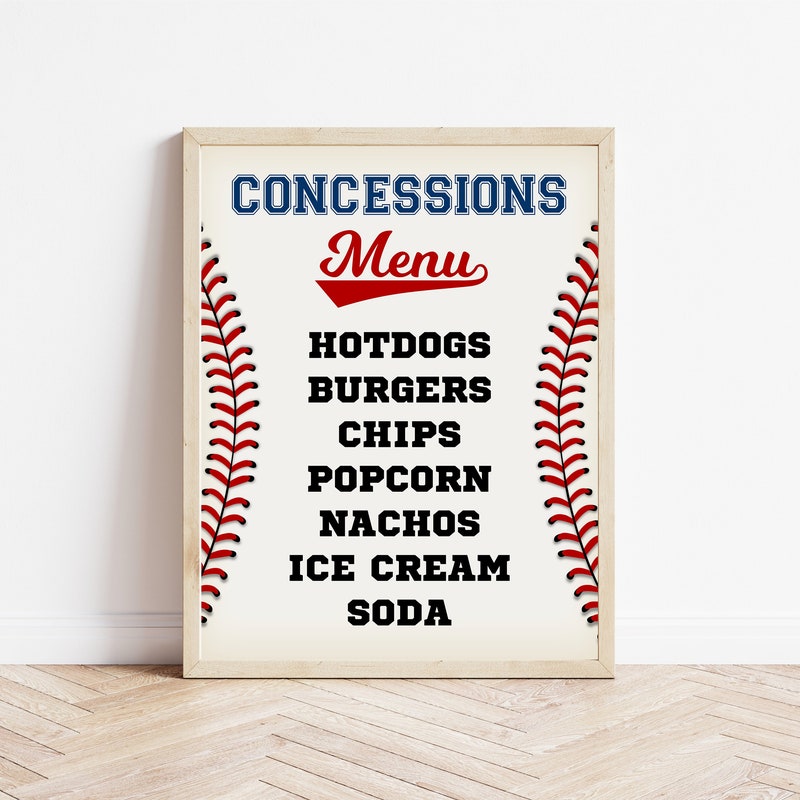 Concession Stand Sign - Etsy