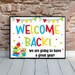Welcome Back to School Sign: Classroom Decor Printable - Etsy