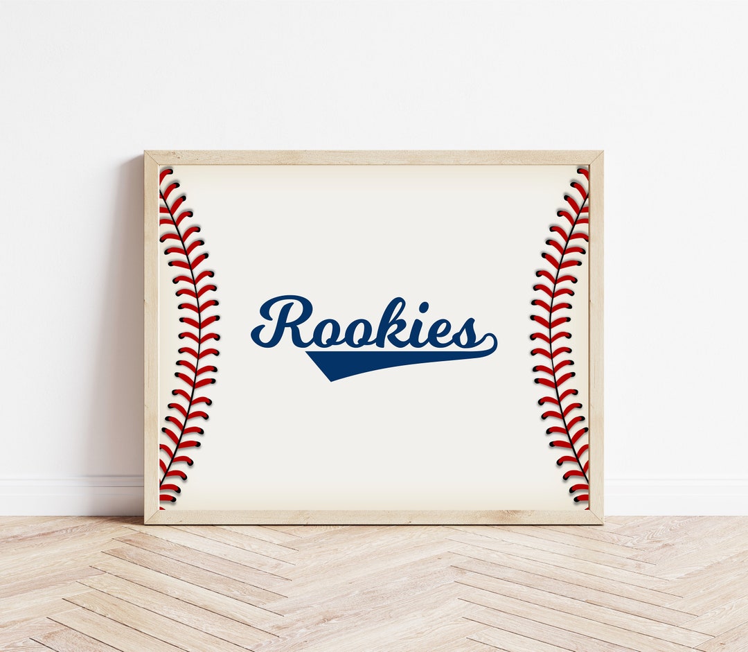 Rookies Baseball Sign, Baseball Birthday, Baseball Party, Baseball ...