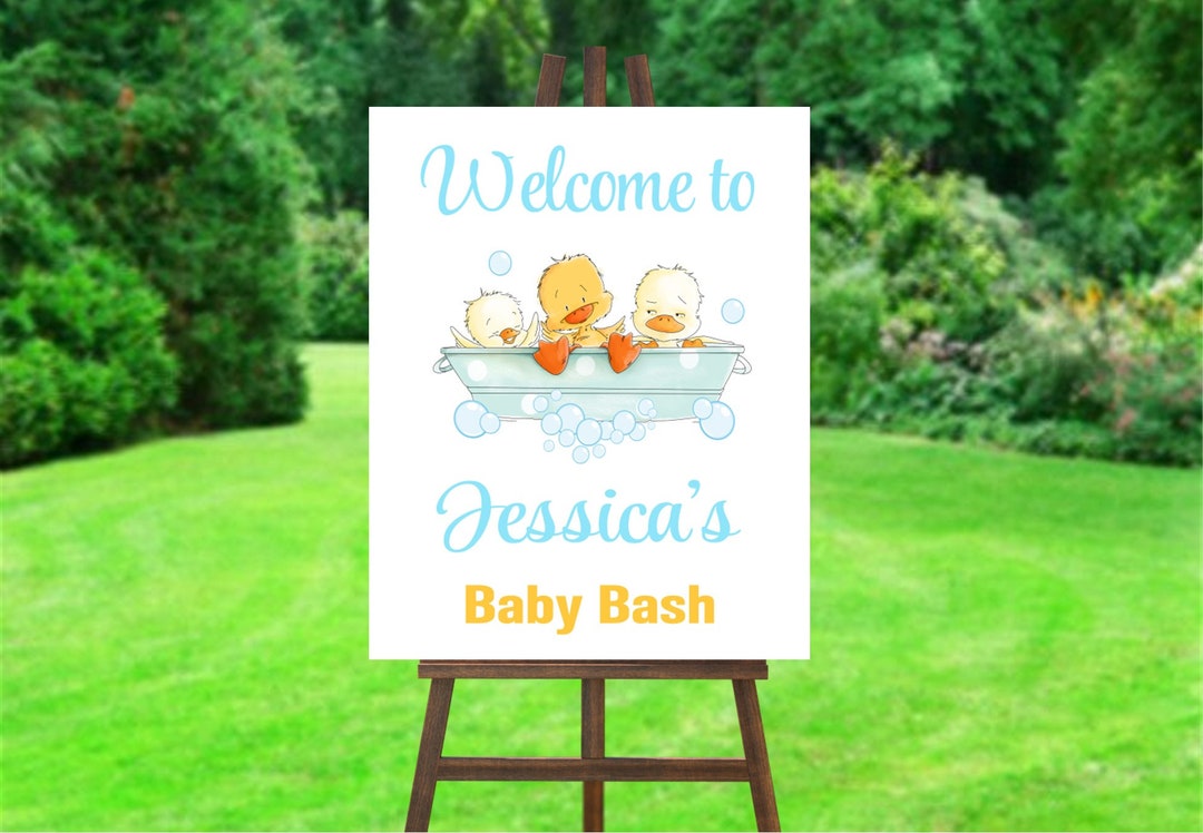 Little Duckling Baby Shower Welcome Sign - Etsy