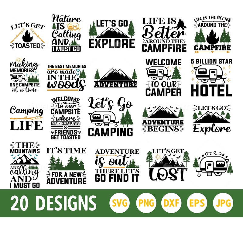 Camping Sayings Svg - Etsy