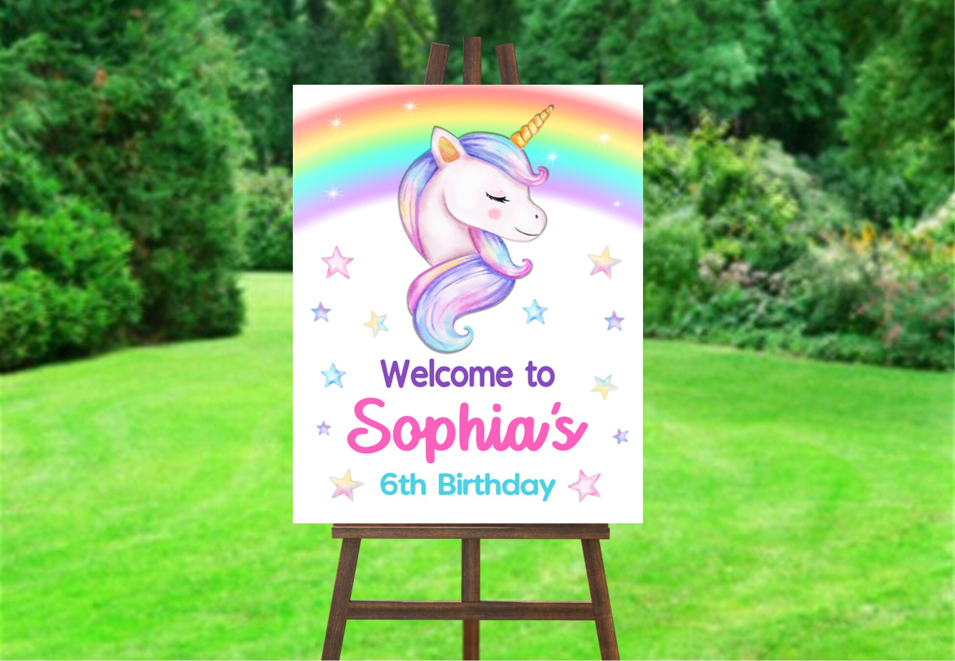 Unicorn Party Sign Unicorn Party Unicorn Birthday Unicorn | Etsy