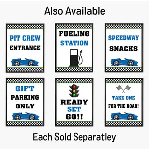 Race Car Favor Sign Race Car Party Sign Race Car Party - Etsy