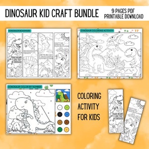 Dinosaur Activity Pages, Dinosaur Coloring Pages, Dinosaur Activity ...