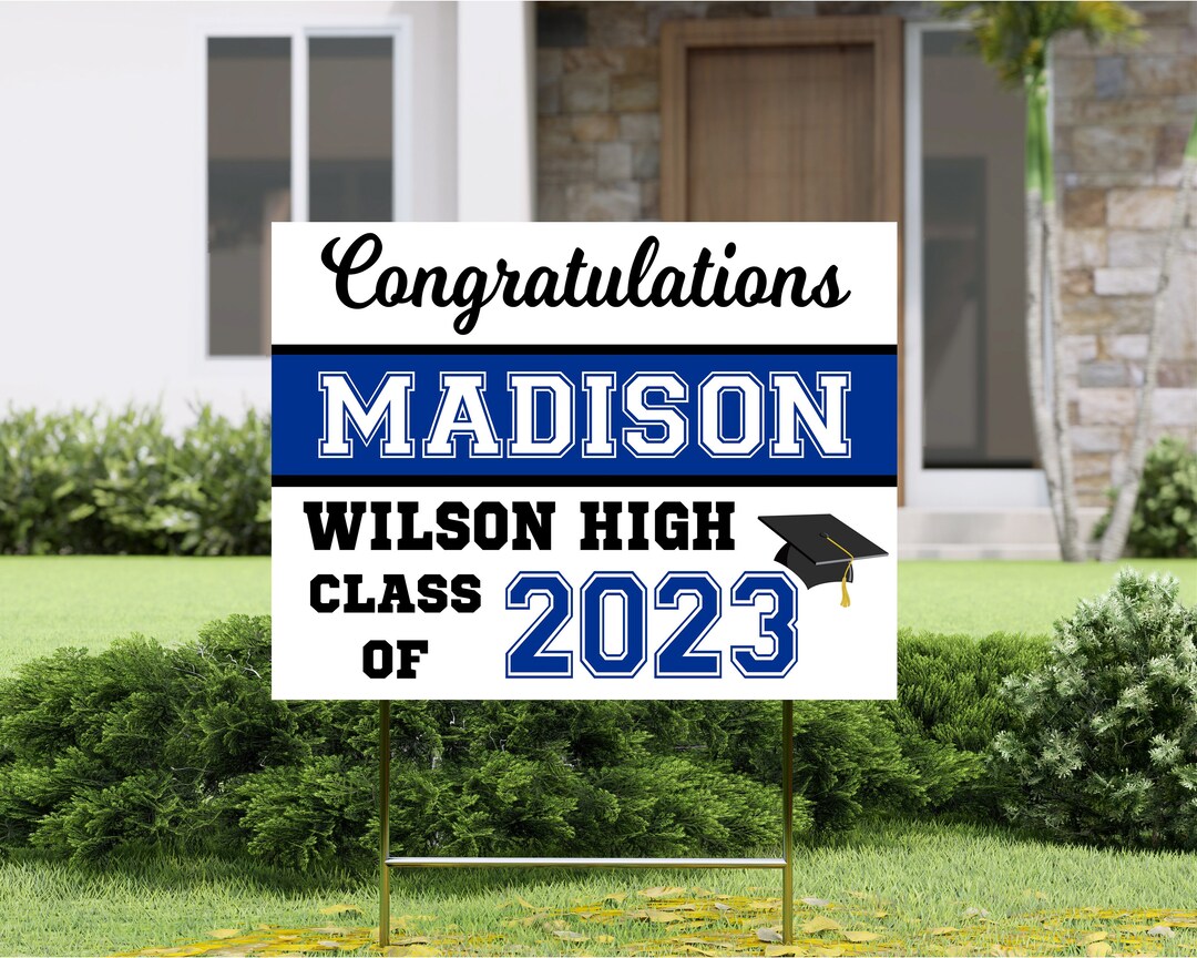 Graduation Yard Sign, Graduation Lawn Sign, Grad Sign, Graduation Party ...