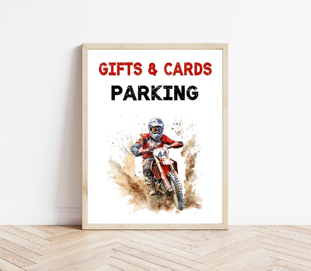 Motocross Party Sign: Gifts & Cards Decor - Etsy