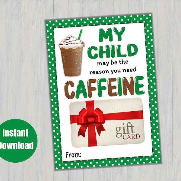 Coffee Gift Card Holder - 60+ Gift Ideas for 2024