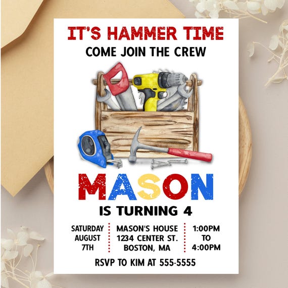 Tool Time Birthday Party Everything's Rosie Launches "Party Time: