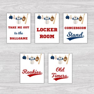 Baseball Party Signs: Printable Birthday Decorations - Etsy