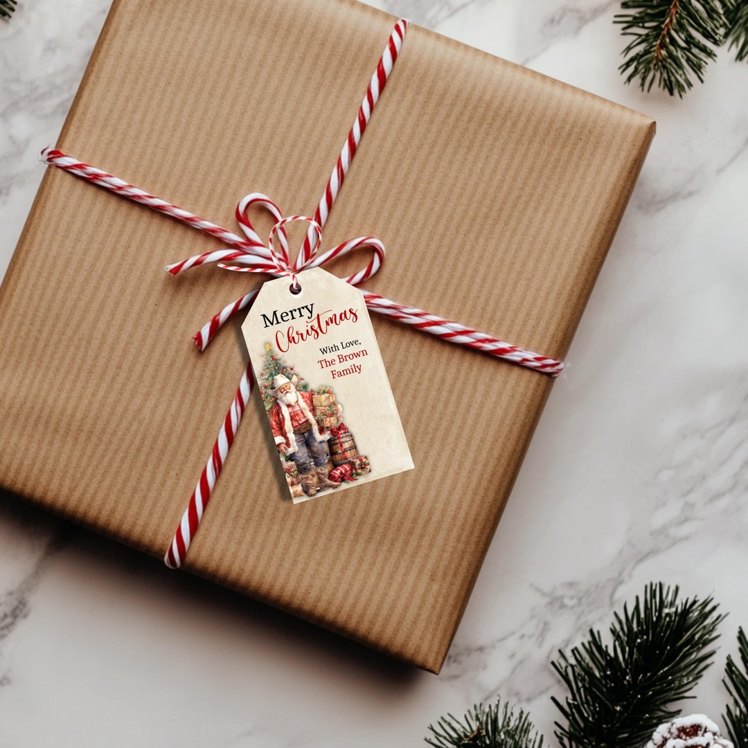 Western Christmas Gift Tags, Christmas Tag, Holiday Gift Tag, Western ...