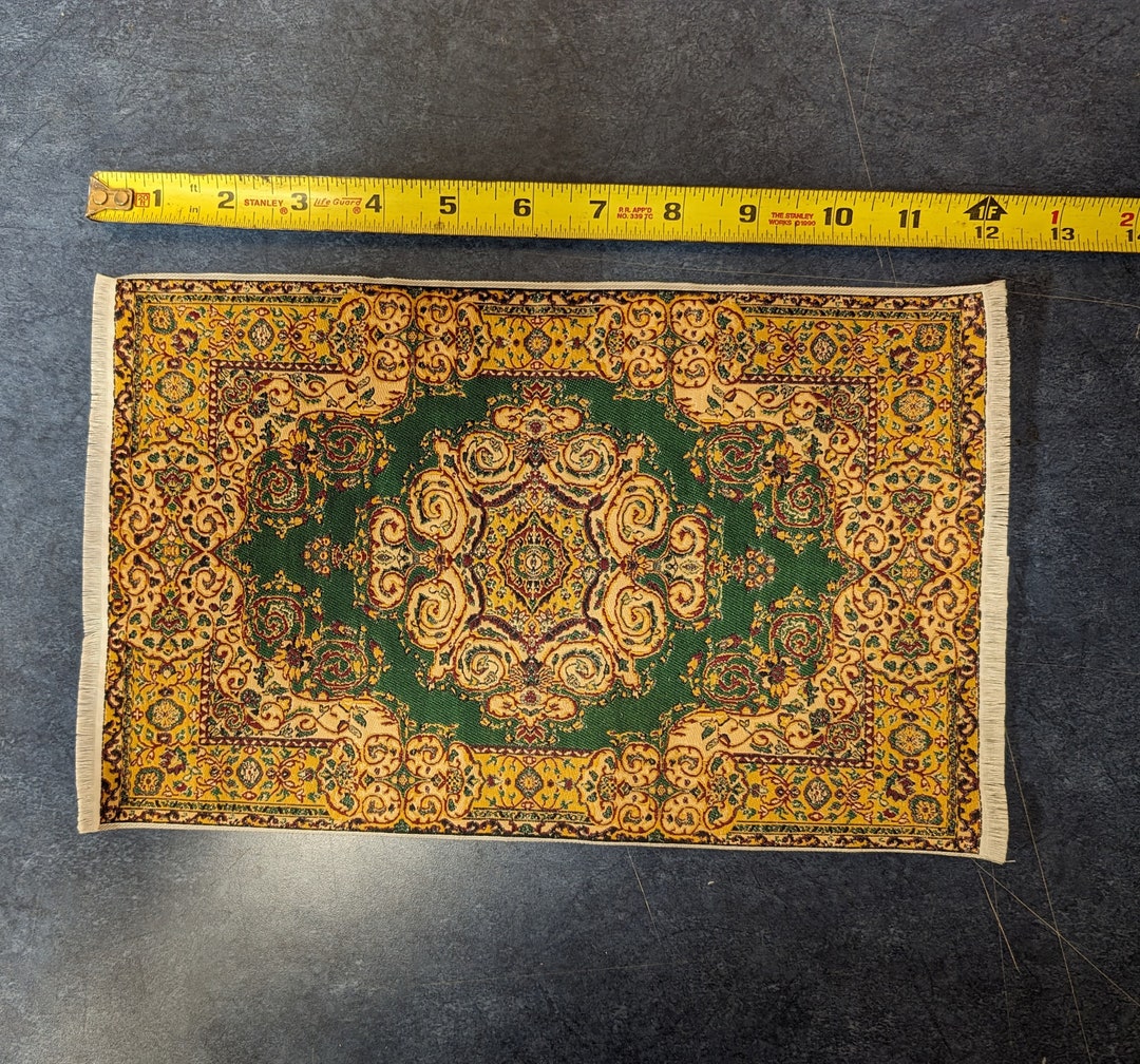 Miniature Doll House Rug 12 X 7.5 - Etsy