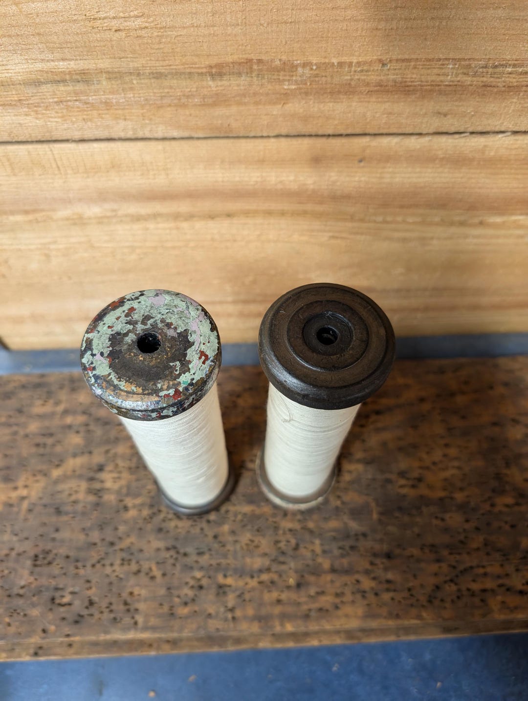 Vintage Wood Thread Spools: Great for Cross Stitch Set of 2 - Etsy