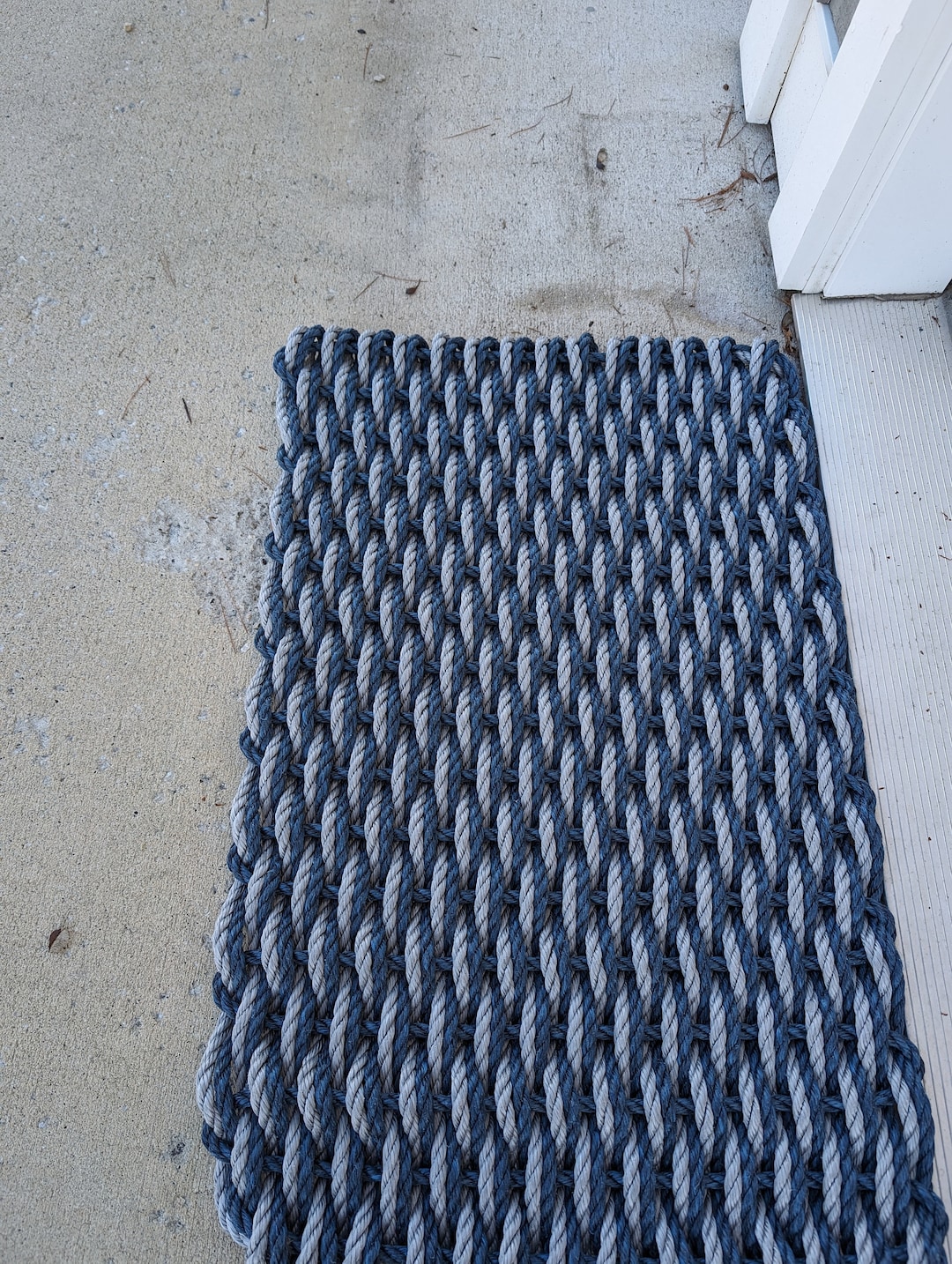 Maine Made Lobster Bouy Rope Door Mats Blue / Silver - Etsy