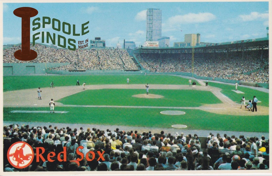 Vintage Red Sox Fenway Park Postcard - Etsy