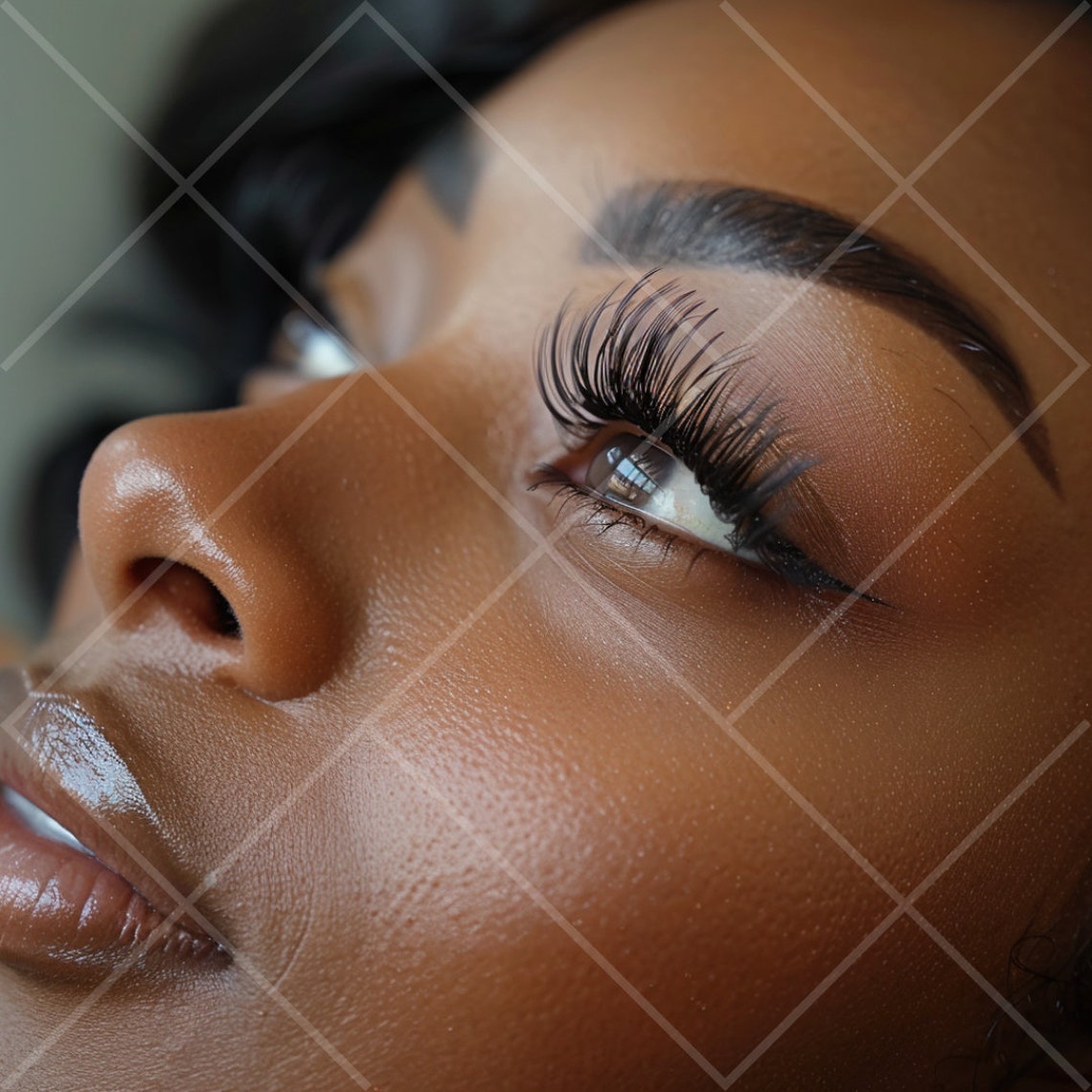 Lash Model Stock Photo Bundle, Eyelash Extensions Stock Images, Black ...