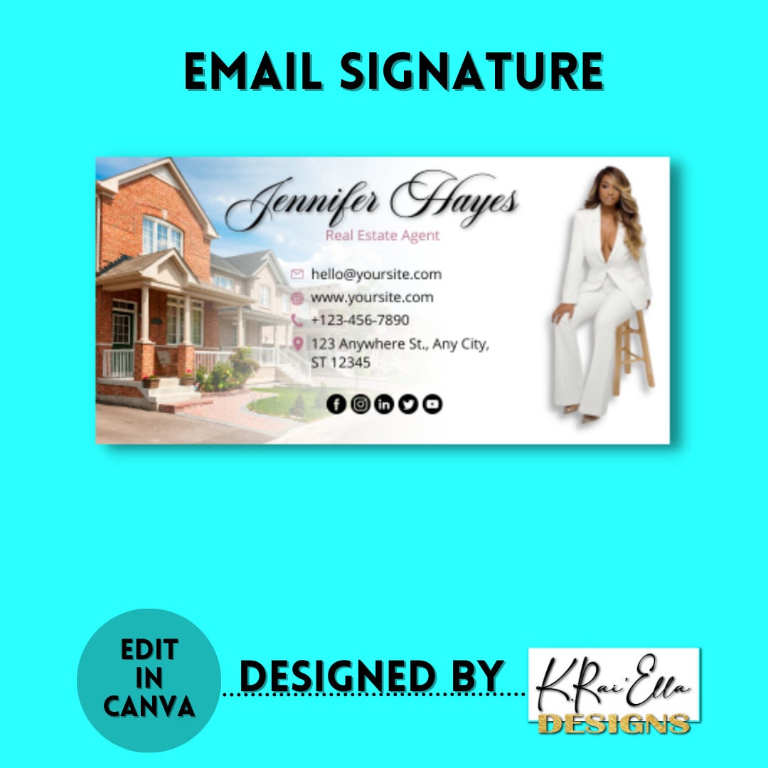 Realtor Email Signature/real Estate Marketing/gmail/real Estate ...