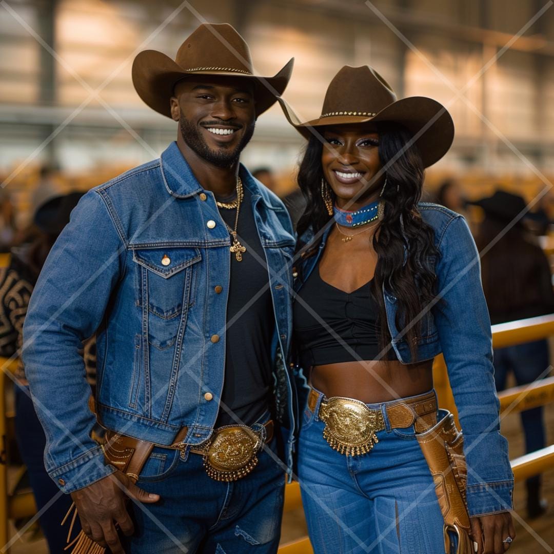 Cowboy Couples Photo Bundle, Rodeo Stock Images, Melanin Images ...