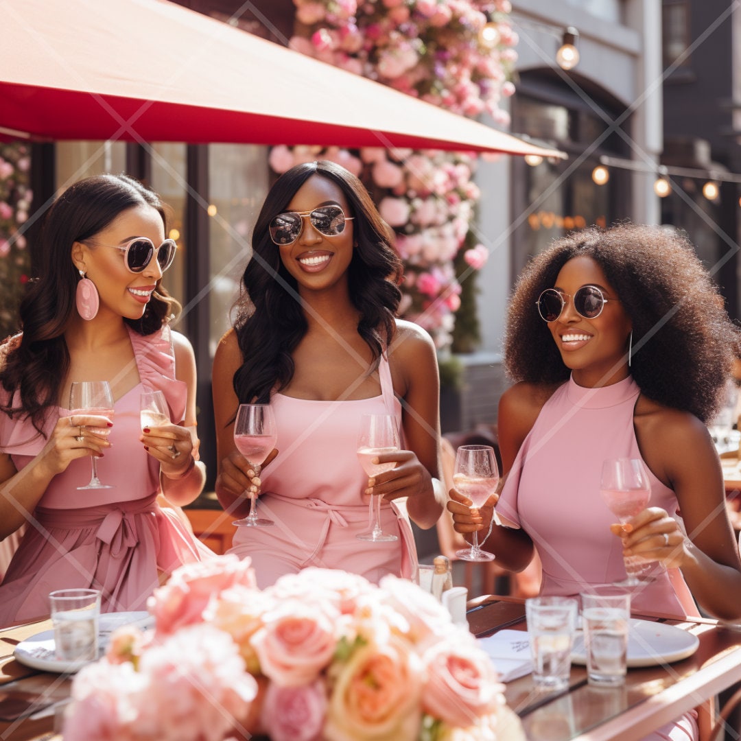 Pink Themed Brunch Friends Photo Bundle, Beauty Stock Photos, Stock ...