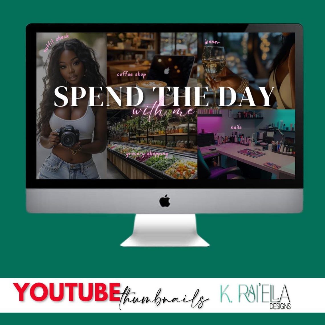 6 Youtube Thumbnail Templates | Youtube Thumbnail | DIY Canva I Trendy ...