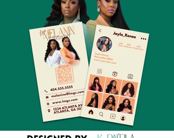 Photographer Instagram Business Card 2024, DIY Canva Business Card ...