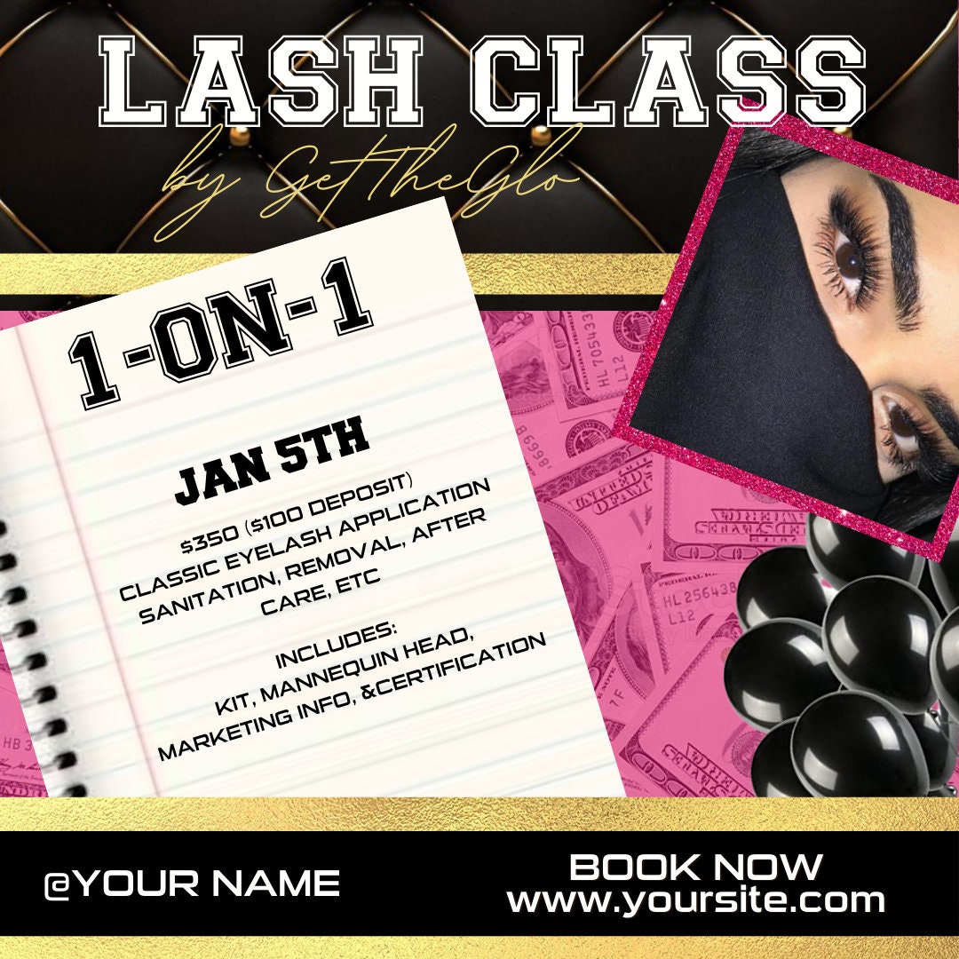 Lash Class Flyer/hair Flyer/diy FLYER Template/hair Salon - Etsy