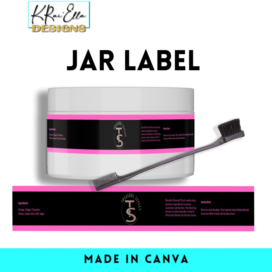 DIY Edge Control Label Design, Do It Yourself Edge Control Label Design ...