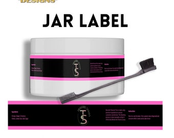 DIY Edge Control Label Design Bundle, Do It Yourself Edge Control Label ...