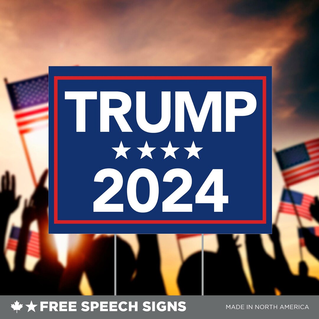 TRUMP 2024 GOP Vance 2024 Political Sign Outdoor Lawn Sign Yard Sign ...