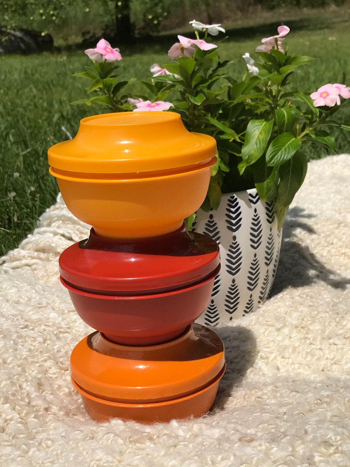 Vintage Tupperware Set of 3 - Etsy