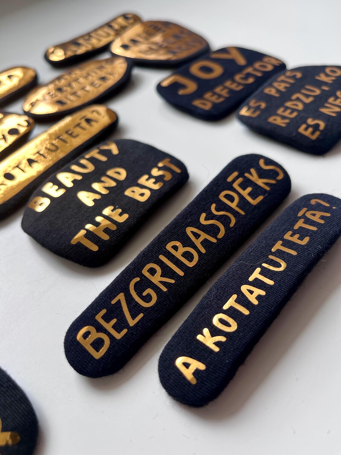 Text Brooch by IIDZIIBA Collection 1 - Etsy