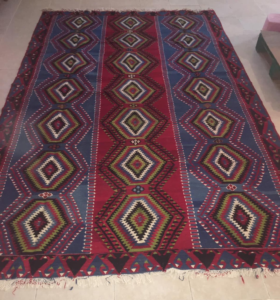 1957 100% Handwoven Wool Turkish Carpet/ Rug/ Collectors Item/ Ethnic ...