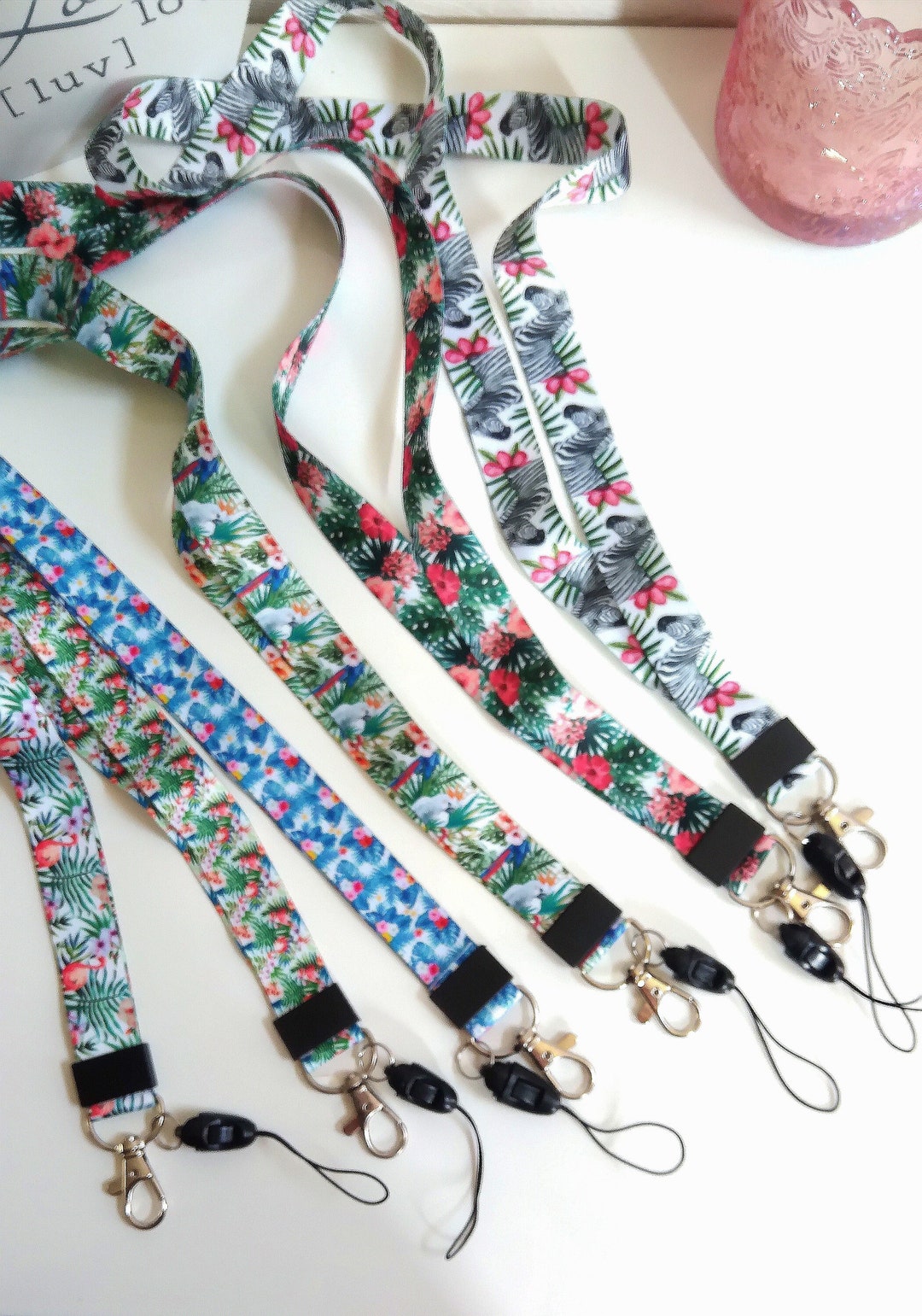 Neck Tower Keychain, Neck Tower Badge Holder, Ribbon Keychain, Dragon ...