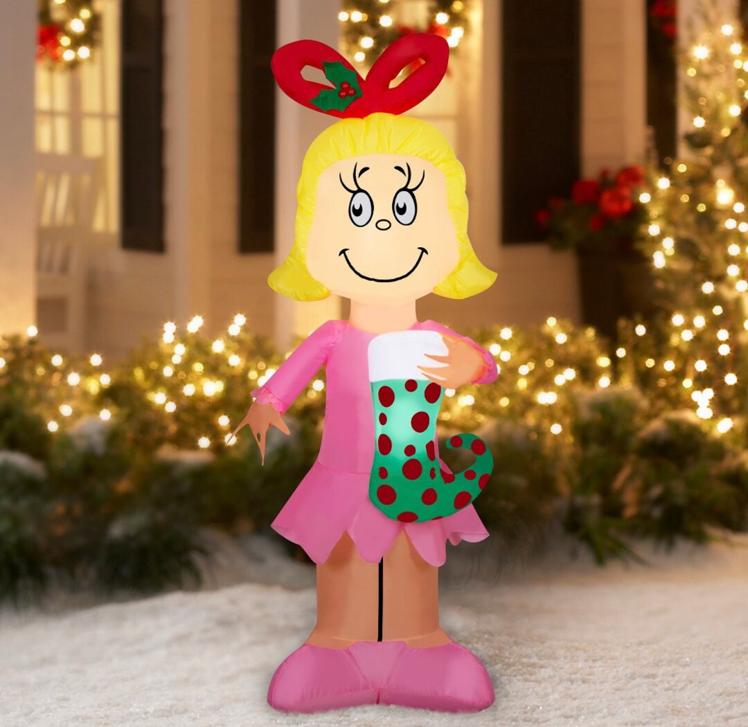 Airblown Inflatables 5 Foot The Grinch Cindy Lou Who Etsy