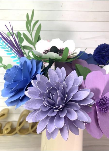 Paper Flower Bouquet- Paper Flower Arrangement- Handmade Paper Flower ...