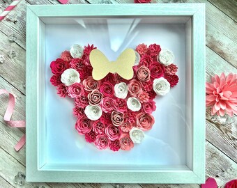 Minnie Mouse Shadow Box Mickey Mouse Shadow Box Baby Room - Etsy