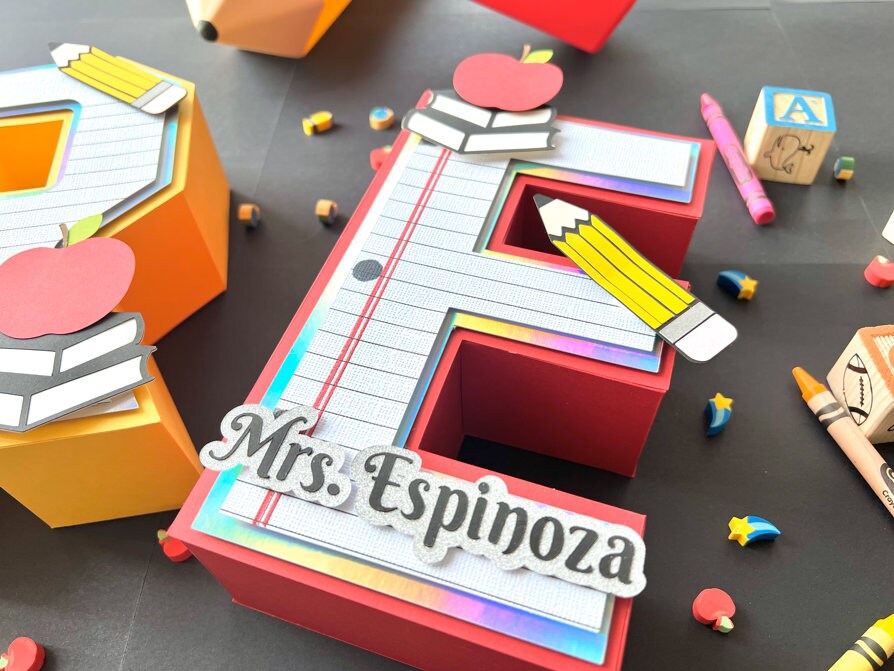 Teacher 3D Letters Teacher Appreciation Gift Teacher - Etsy