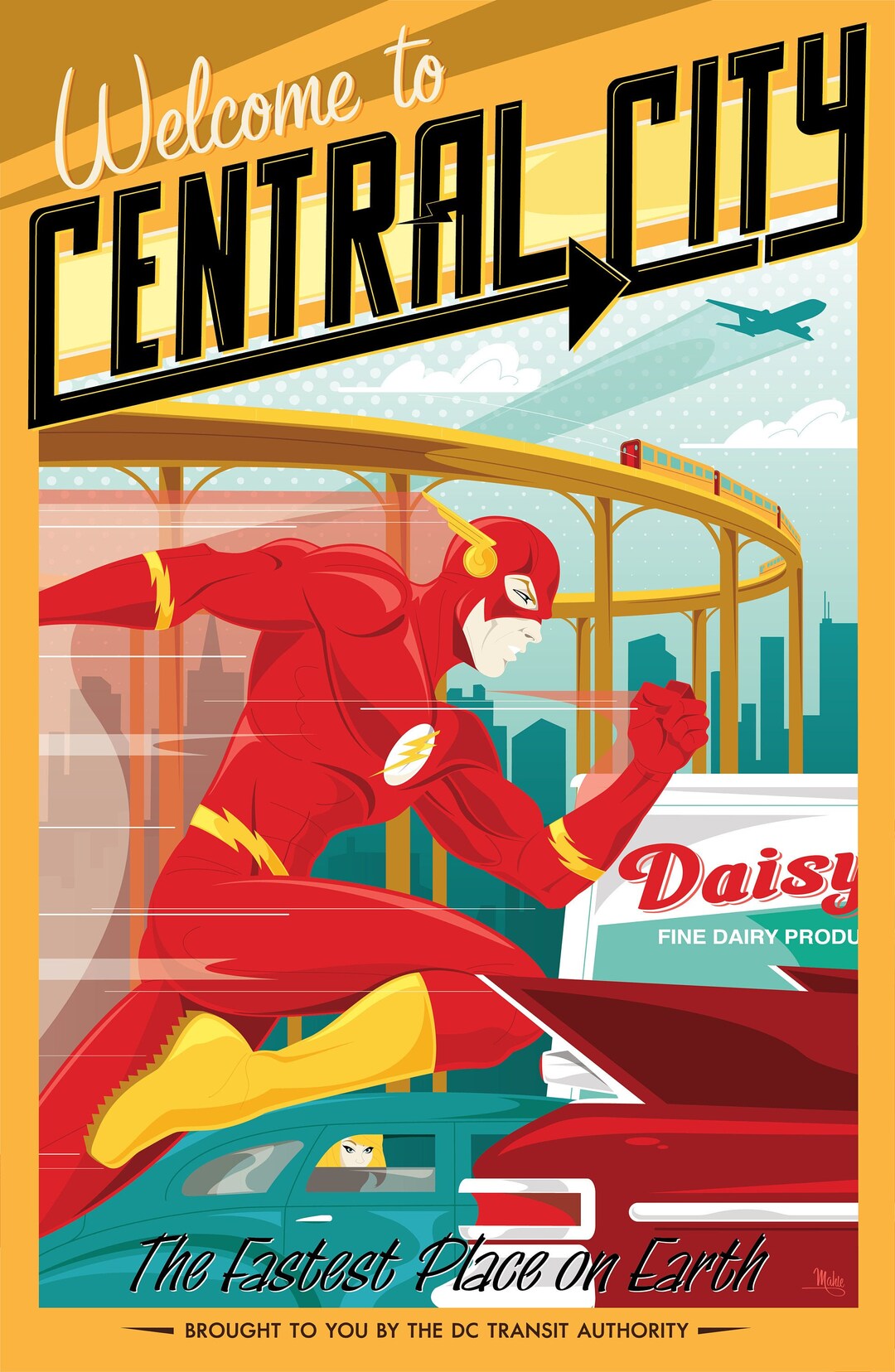 Flash Central City Travel Poster - Etsy