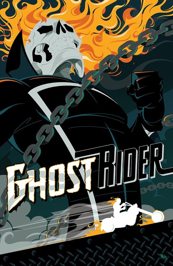 Ghost Rider Poster - Etsy