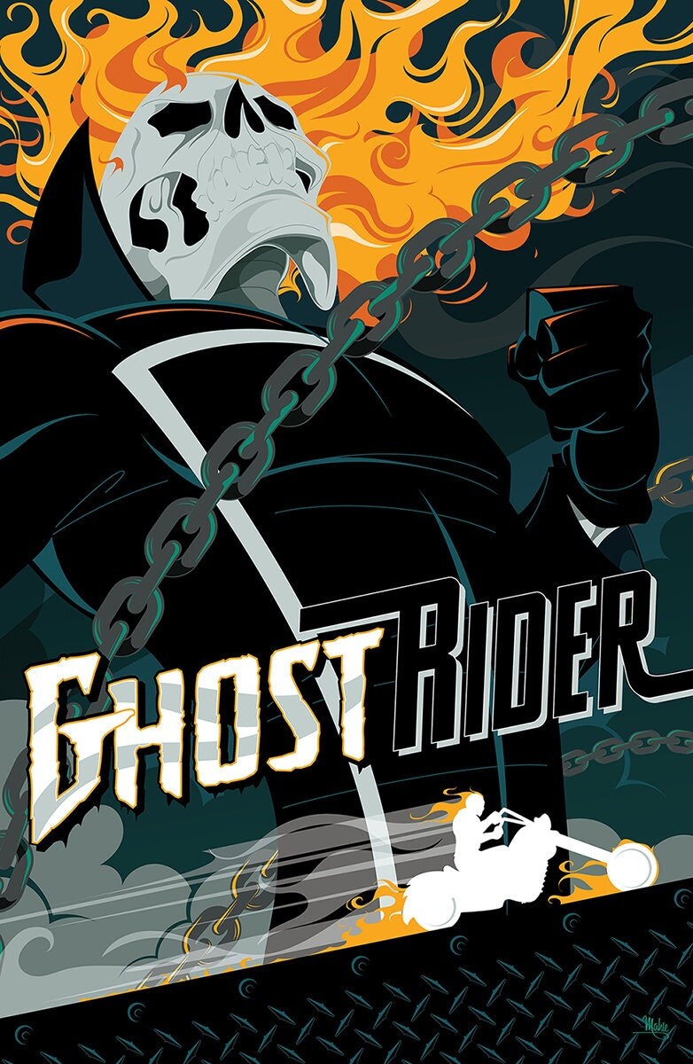 Ghost Rider Poster - Etsy
