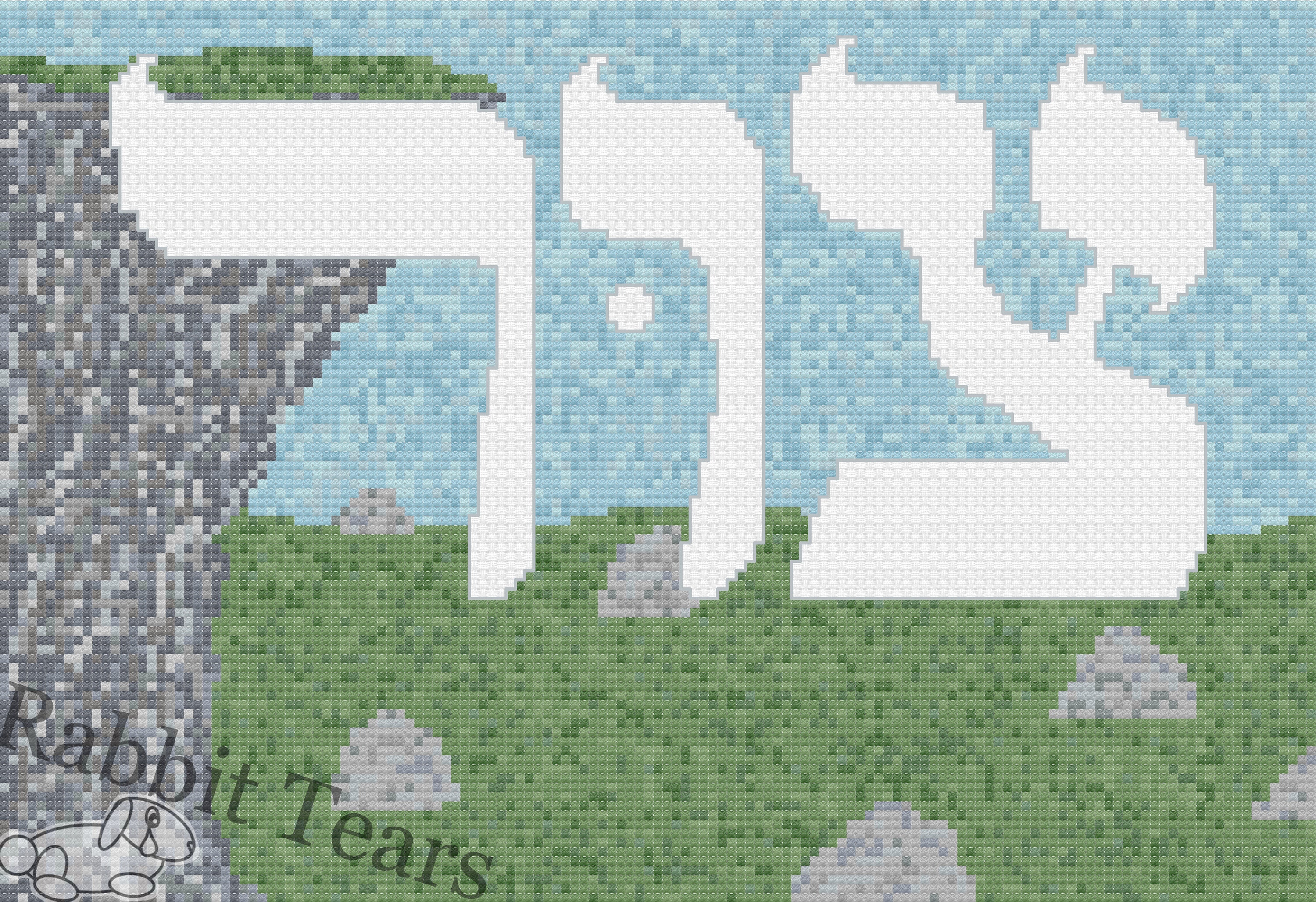 Tsur Rock, Big- Name of God Landscape Hebrew Devotional Cross Stitch ...
