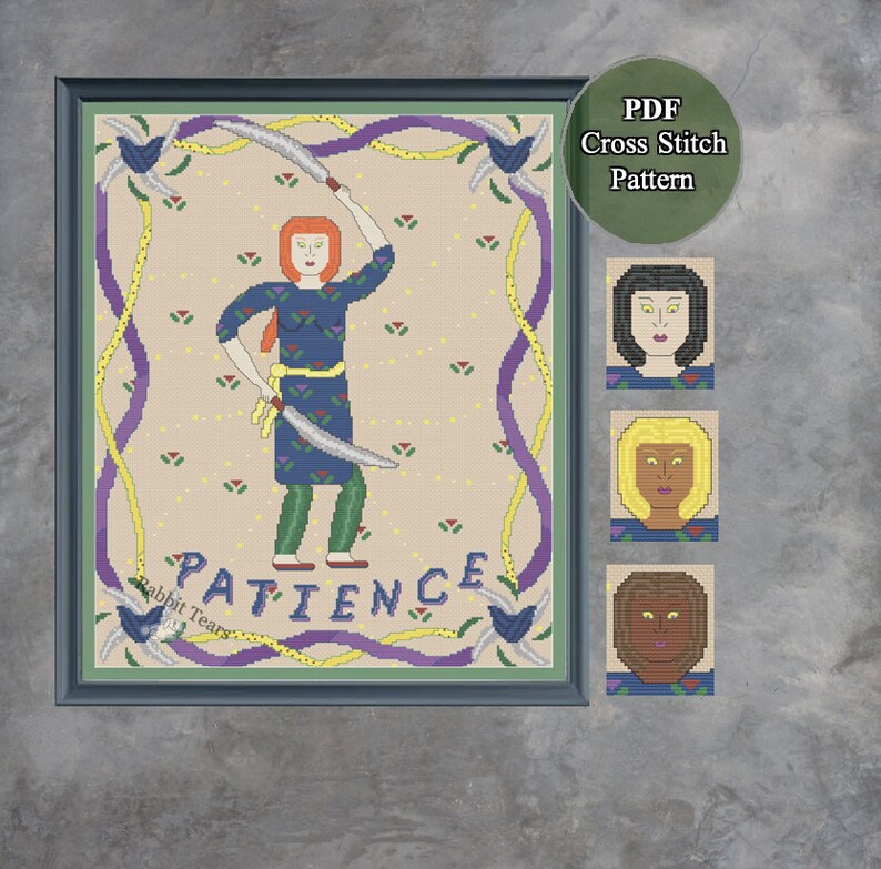 Patience big Fruit of the Spirit Women Devotional Cross - Etsy