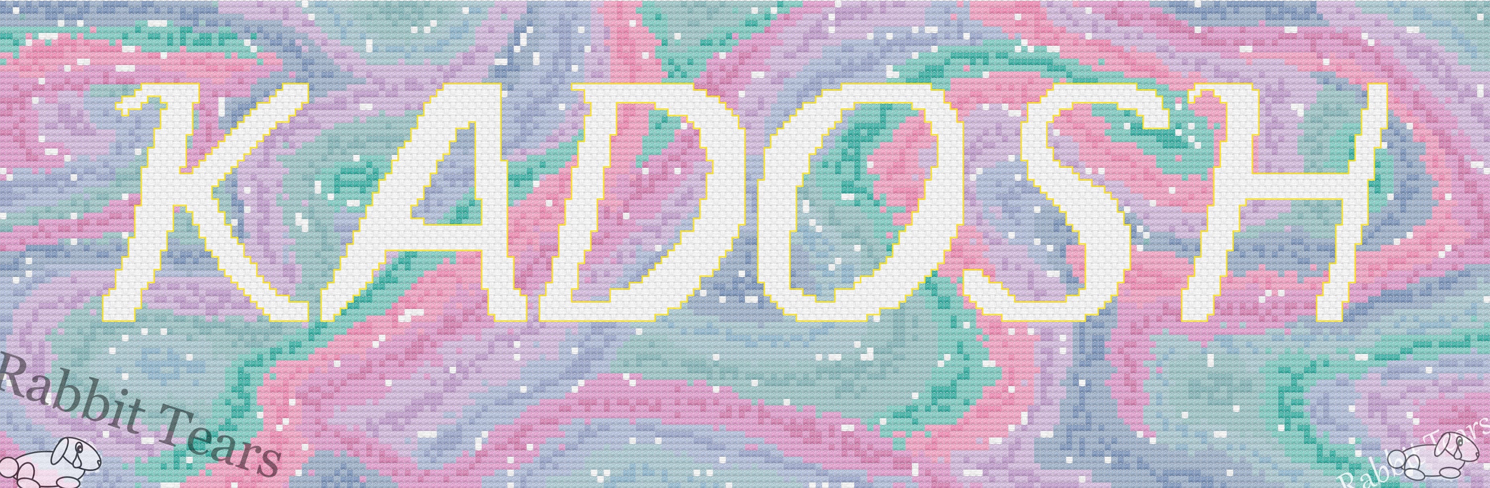 Kadosh Holy Big Name of God: Opal Hebrew Devotional Cross Stitch ...