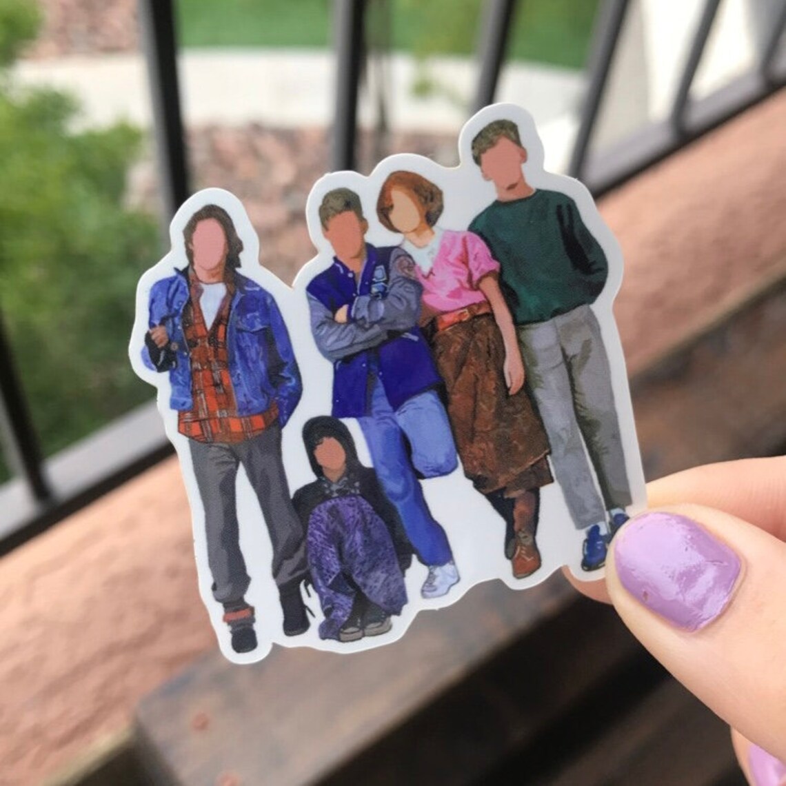 The Breakfast Club Vinyl Sticker | Retro Sticker | 80's Sticker | - Etsy