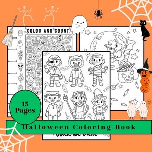 Halloween Coloring Pages Printable | Digital Coloring Pages for ...