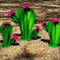 Handmade Metal Grinch Cactus | Christmas Yard Art Garden Decor ...