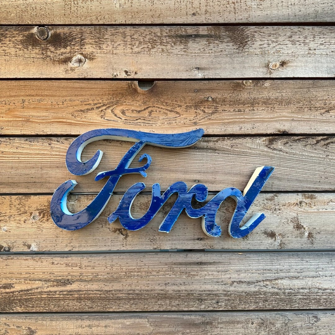 Handmade Metal Ford Sign Metal Yard Art - Etsy