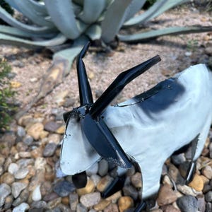 Decorative Rustic Metal Goat - Metal Art - Etsy