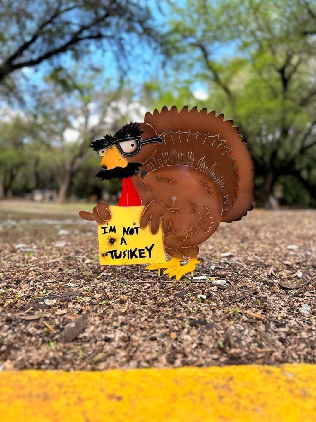 Handmade Disguised Turkey Decor - Metal Yard Art - Etsy